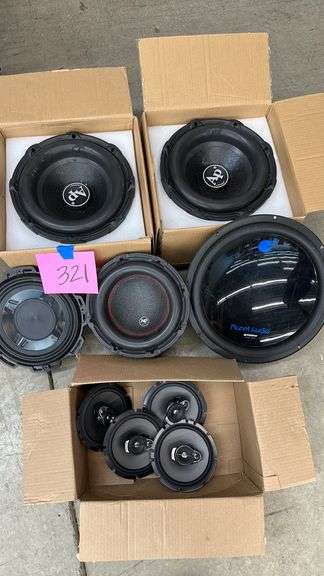 LOT OF ASSORTED CAR SUB WOOFERS - Earl's Auction Company