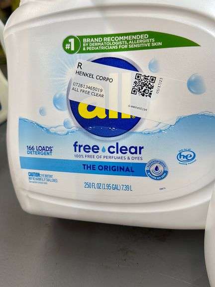 (5) ALL FREE & CLEAR DETERGENT/ PODS - Earl's Auction Company