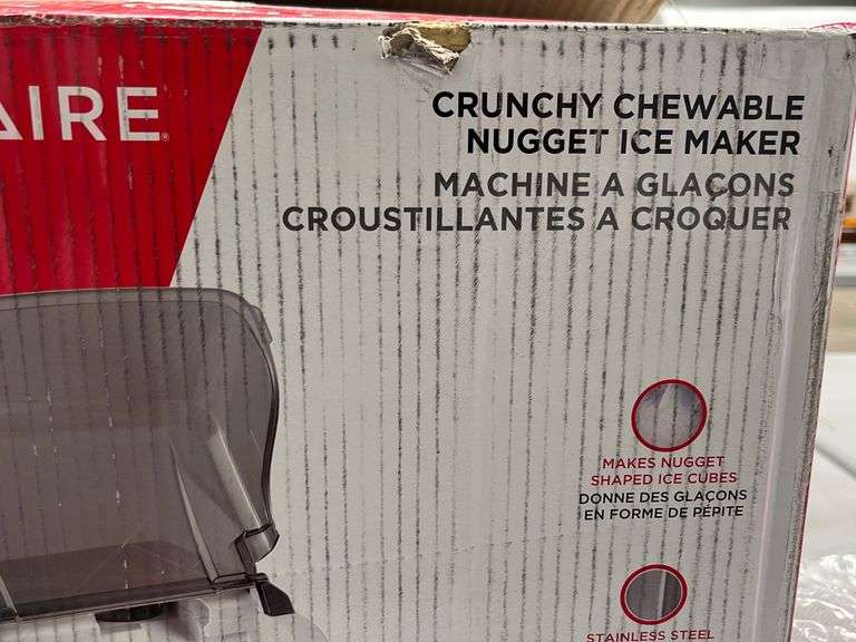 FRIGIDAIRE CRUNCHY CHEWABLE NUGGET ICE MAKER IN BOX - Earl's Auction ...