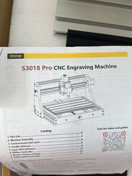 VEVOR S3018 PRO CNC ENGRAVING MACHINE IN BOX - Earl's Auction Company