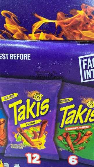 (15) MULTI PACKS OF TAKIS (24 SINGLE BAGS PER BOX) - Earl's Auction Company