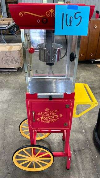 NOSTALGIA OLD FASHIONED MOVIE TIME POPCORN MAKER - Earl's Auction Company