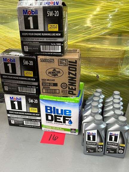 MISC LOT OF ENGINE OIL & BLUE DEF - Earl's Auction Company