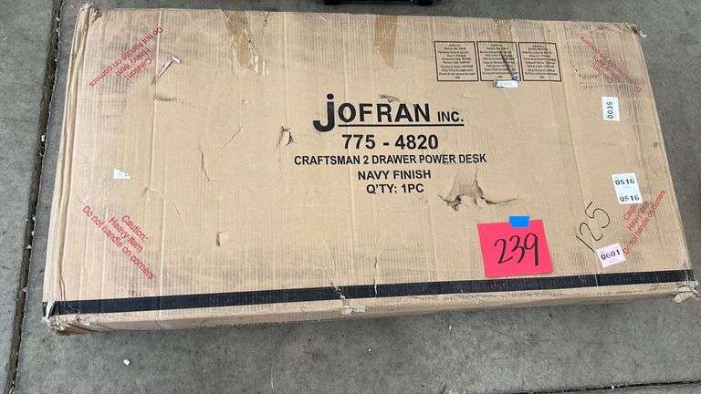 JOFRAN 2 DRAWER DESK IN BOX - Earl's Auction Company