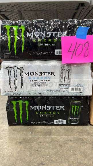 (3) PACKS OF MONSTER ENERGY DRINKS - Earl's Auction Company