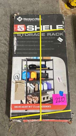 5 SHELF STORAGE RACK IN BOX - Earl's Auction Company