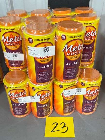 (22) CONTAINERS OF META MUCIL FIBER SUPPLEMENT - Earl's Auction Company