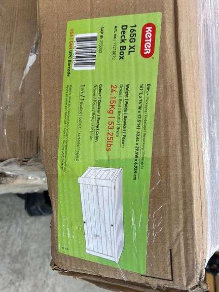 (3) KETER DECK BOXES - Earl's Auction Company
