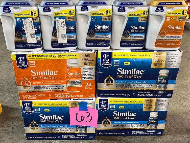 (9) CONTAINERS OF SIMILAC INFANT FORMULA - Earl's Auction Company