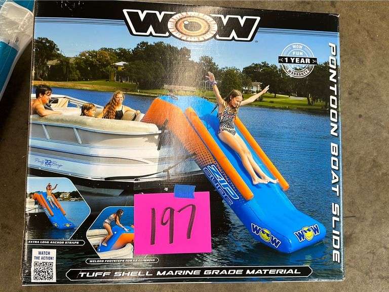 WOW PONTOON BOAT SLIDE IN BOX - Earl's Auction Company