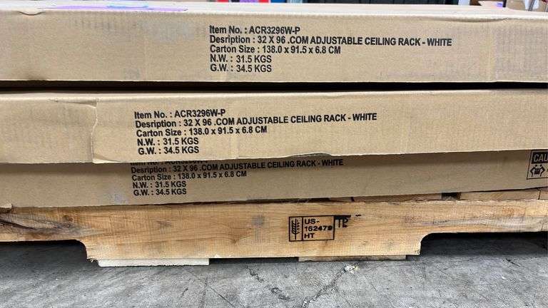 (3) ADJUSTABLE CEILING RACKS IN BOXES - Earl's Auction Company