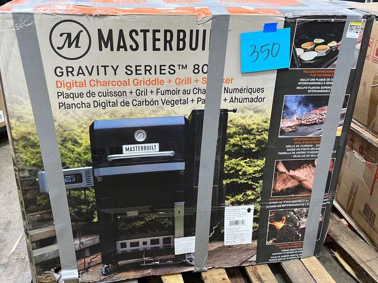 MASTERBUILT GRAVITY SERIES 800 DIGITAL CHARCOAL GRIDDLE+GRILL+SMOKER IN ...