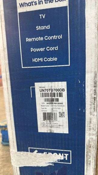 SAMSUNG 70" CRYSTAL UHD 7 SERIES TU700D 4K SMART TV IN BOX - Earl's ...