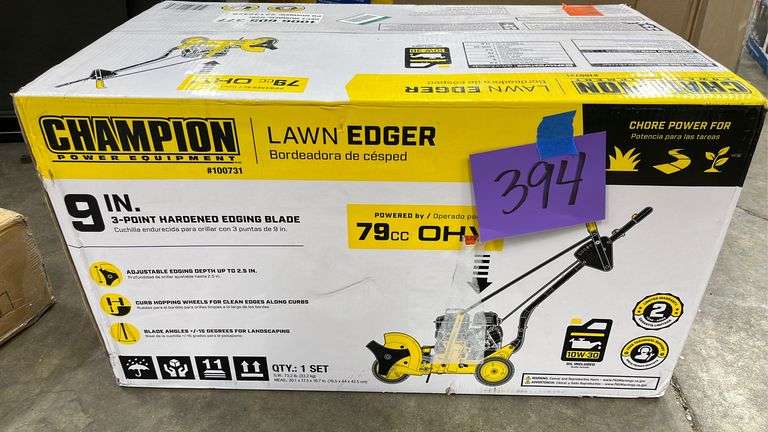 CHAMPION 9" LAWN EDGER IN BOX - Earl's Auction Company