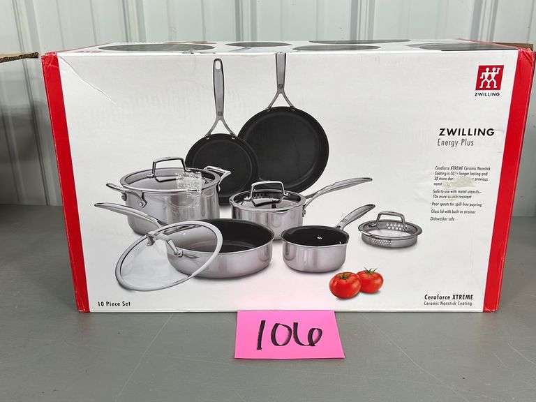 ZWILLING 10PC COOKWARE SET IN BOX - Earl's Auction Company