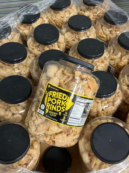 (30) CONTAINERS OF FRIED PORK RINDS - Earl's Auction Company