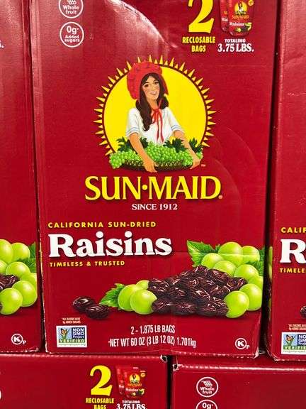 (11) BOXES OF SUN-MAID RAISINS - Earl's Auction Company