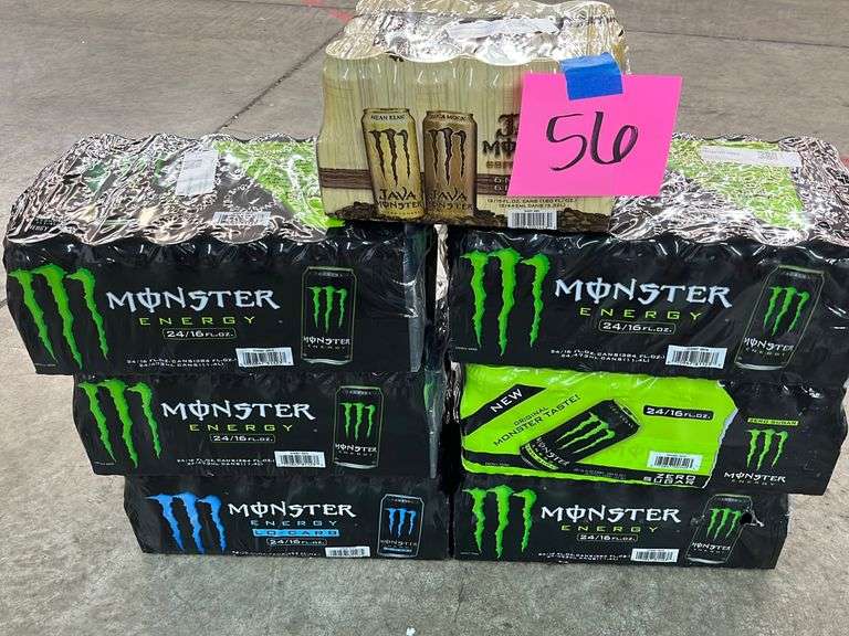 (7) PACKS OF MONSTER ENERGY DRINKS - Earl's Auction Company
