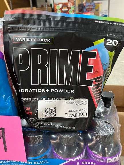 (7) PACKS OF GATORADE/POWERADE & PACK OF PRIME POWDER - Earl's Auction ...