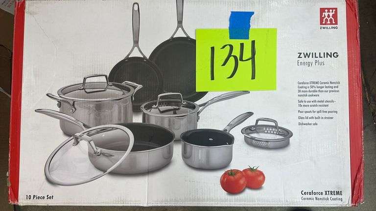 ZWILLING 10PC COOKWARE SET IN BOX - Earl's Auction Company