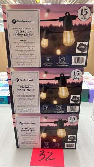 (3) BOXES OF STRING LIGHTS - Earl's Auction Company