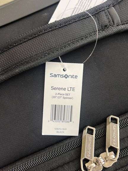 2PC SAMSONITE SOFT SHELL ROLLING LUGGAGE SET - BLACK - Earl's Auction ...