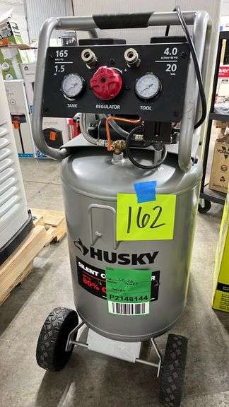 HUSKY 20 GALLON ROLLING AIR COMPRESSOR - Earl's Auction Company