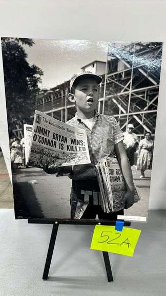 1958 "JIMMY BRYAN WINS" PRINT ON BOARD DISPLAYED IN MUSEUM - Earl's ...