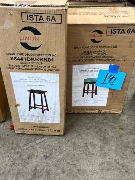 (2) ASSORTED STOOLS IN BOXES - Earl's Auction Company