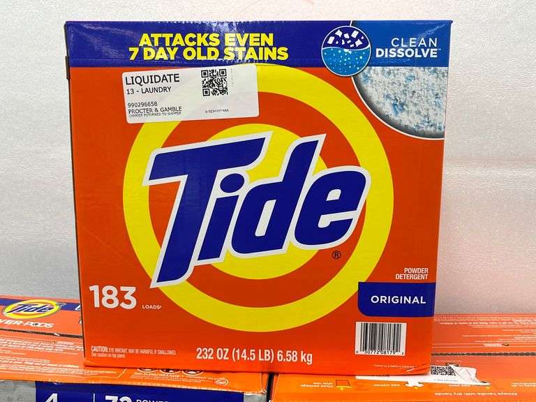 5PC LOT OF TIDE DETERGENT - Earl's Auction Company