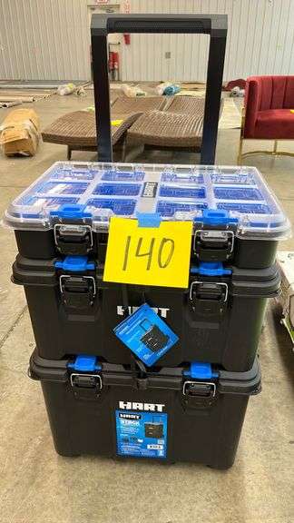 3PC HART STACKABLE ROLLING TOOL TOTE SYSTEM - Earl's Auction Company