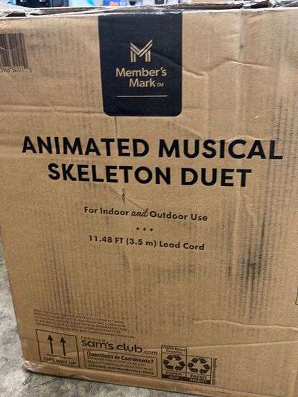ANIMATED MUSICAL SKELETON DUET IN BOX - Earl's Auction Company