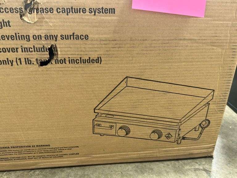 22" TABLETOP GRIDDLE IN BOX - Earl's Auction Company