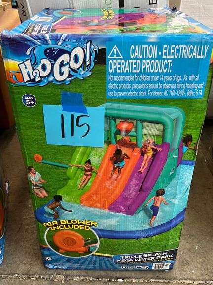 H20 GO TRIPLE SPLASH MEGA WATER PARK IN BOX - Earl's Auction Company