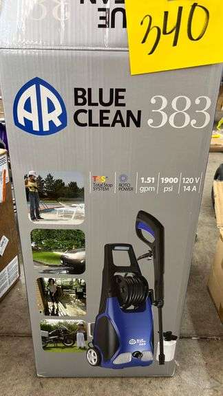 BLUE CLEAN 383 PRESSURE WASHER IN BOX - Earl's Auction Company