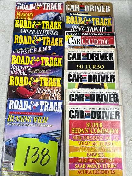 (13) ASSORTED CAR MAGAZINES FROM EARLY 1990S - Earl's Auction Company
