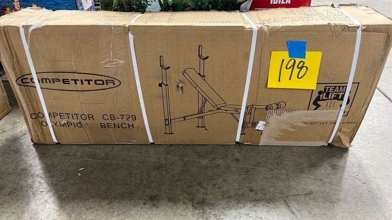 COMPETITOR OLYMPIC BENCH IN BOX - Earl's Auction Company