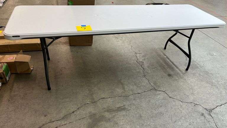 AS IS - LIFETIME 8FT FOLDING TABLE - Earl's Auction Company