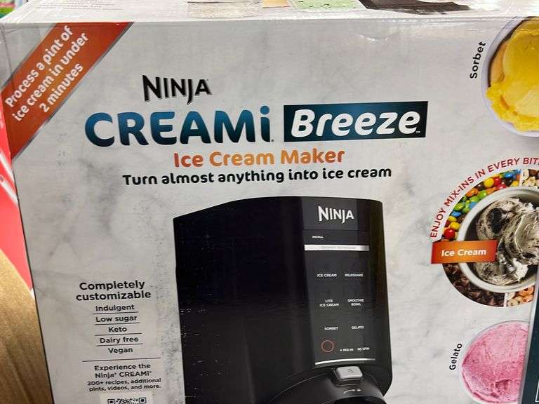 NINJA CREAMI BREEZE ICE CREAM MAKER IN BOX - Earl's Auction Company