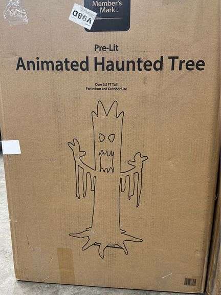 12FT ANIMATED REAPER & ANIMATED HAUNTED TREE IN BOXES - Earl's Auction ...