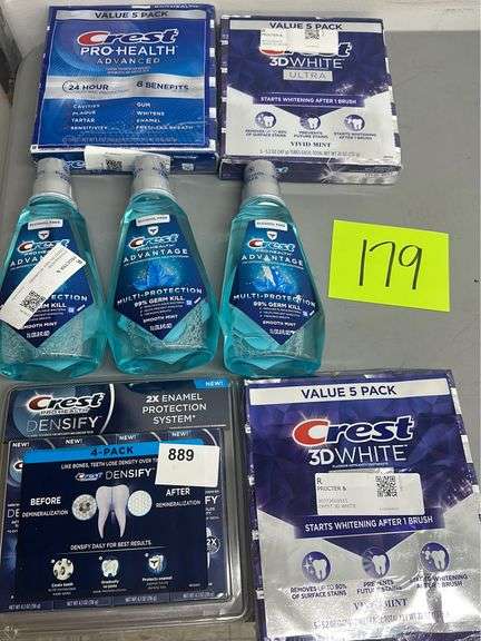 (4) PACKS OF CREST TOOTHPASTE & (3) BOTTLES OF CREST MOUTHWASH - Earl's ...