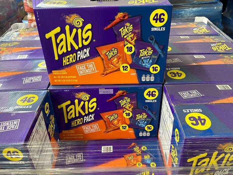 (12) BOXES OF TAKIS CHIPS (46 INDIVIDUAL BAGS PER BOX - Earl's Auction ...