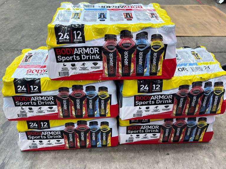 (5) PACKS OF BODY ARMOR 12OZ SPORTS DRINKS (24 PER PACK) - Earl's ...