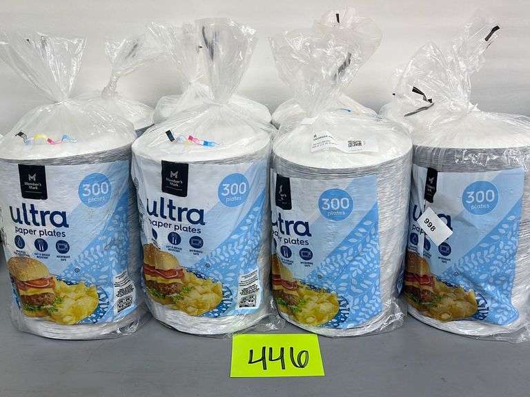 (8) PACKS OF 8.5" PAPER PLATES (300 PER PACK) - Earl's Auction Company