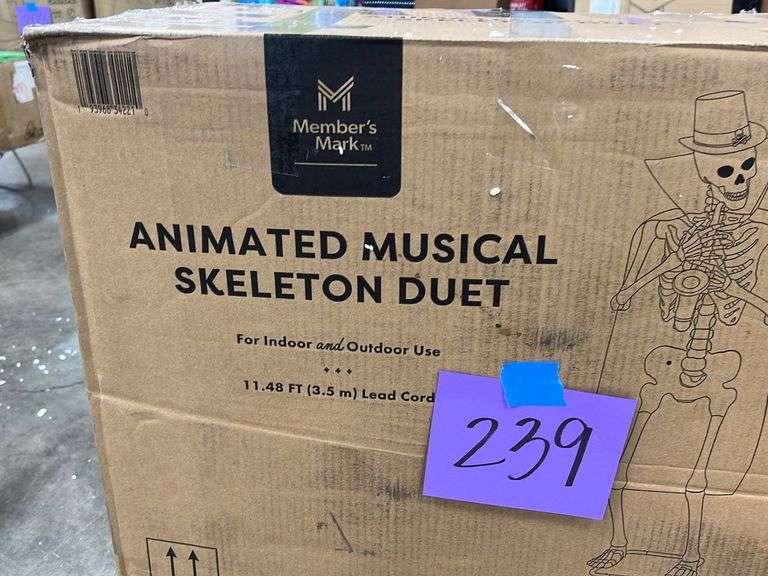 ANIMATED MUSCIAL SKELETON DUET IN BOX - Earl's Auction Company