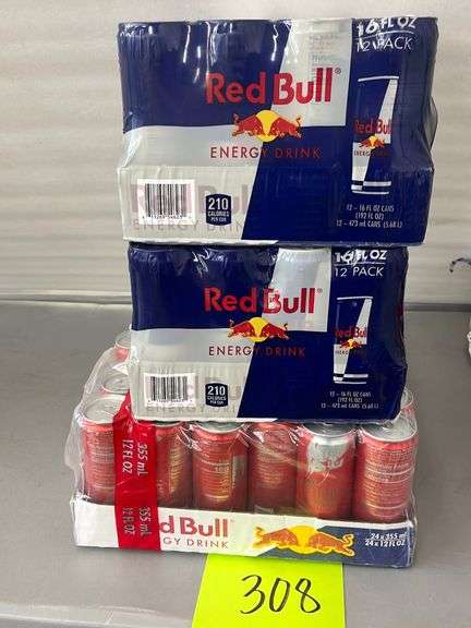 (3) PACKS OF RED BULL - Earl's Auction Company