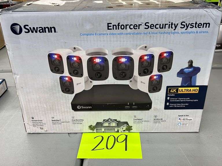 SWANN ENFORCER SECURITY SYSTEM IN BOX - Earl's Auction Company
