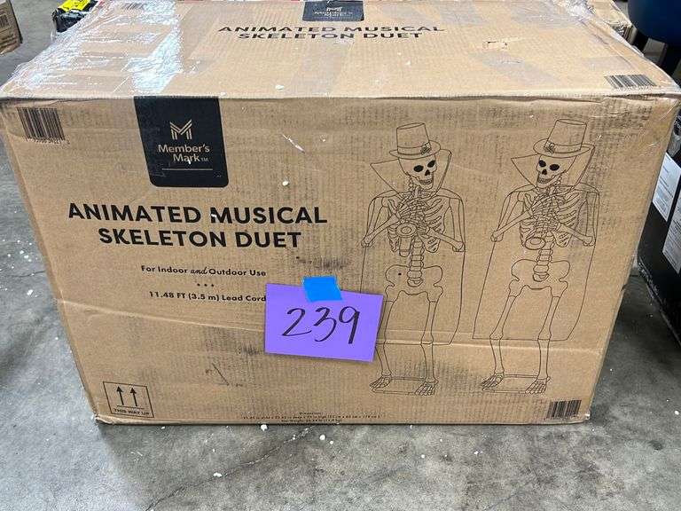 ANIMATED MUSCIAL SKELETON DUET IN BOX - Earl's Auction Company
