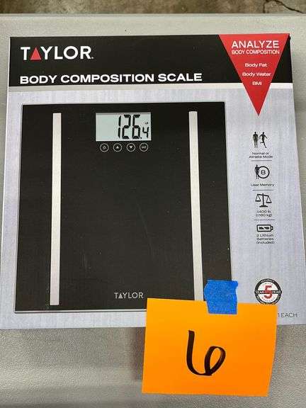 TAYLOR BODY COMPOSITION SCALE IN BOX - Earl's Auction Company