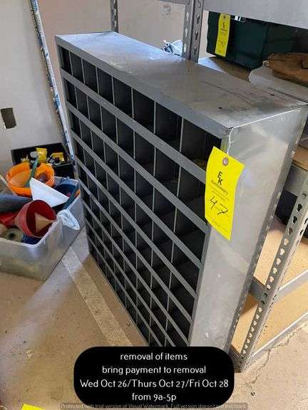 72 COMPARTMENT BOLT BIN - EK Auctioneers LLC